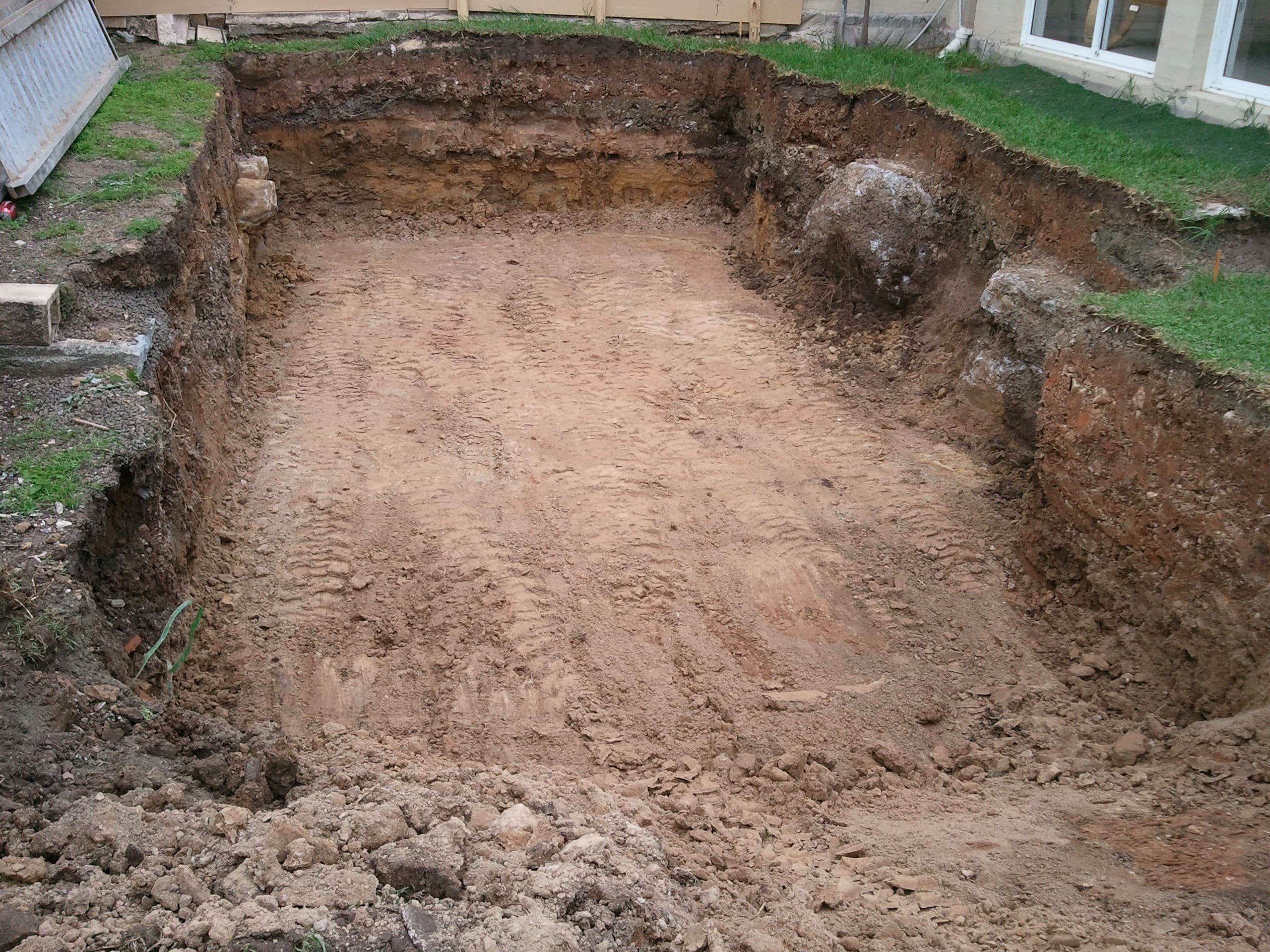 pool excavation